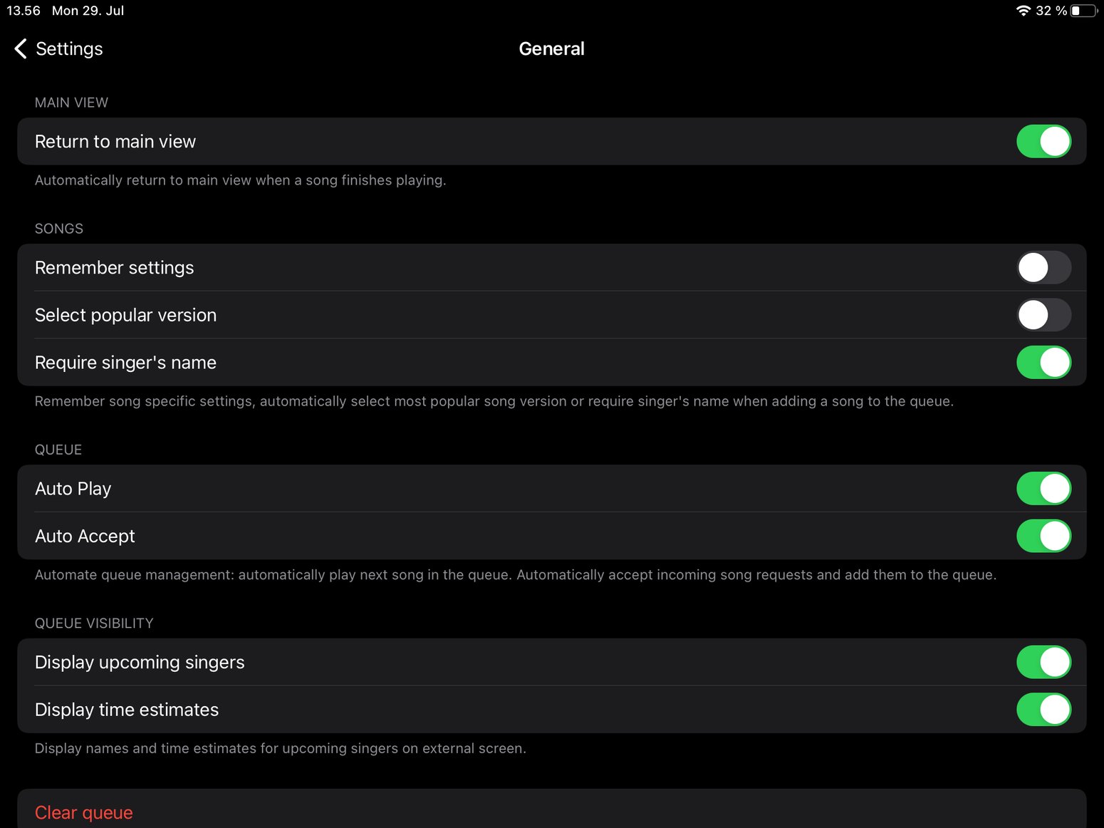 Controlling the queue and song requests